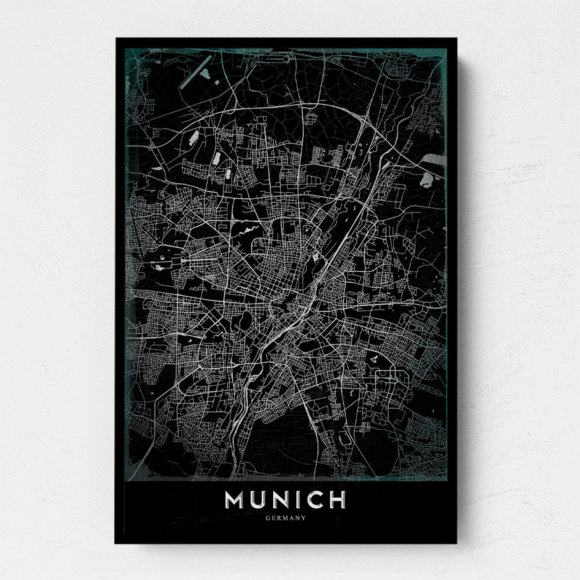 Munich Map Wall Art